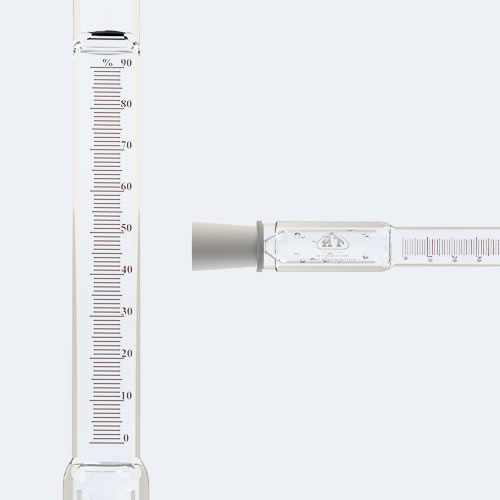 Butter Butyrometer 0-90% With Weighing Cup And 2 Rubber Stoppers - HT India