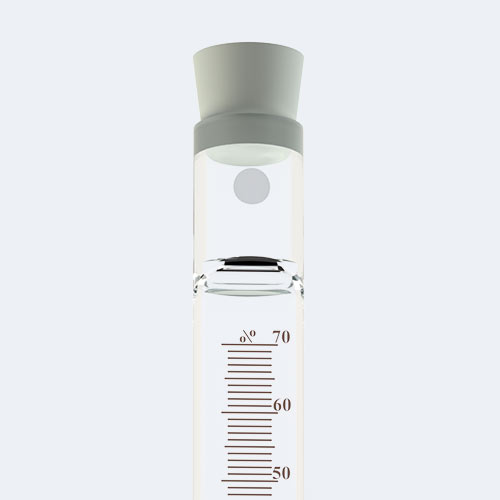 Cream Butyrometer 0-70% With Weighing Cup And 2 Rubber Stoppers - HT India
